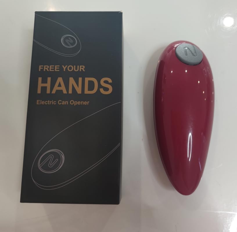 Electric Can Opener, Hand Free Can Opener Easy Open Any Can Sizes with Smooth Edge, Food-Safe Portable Battery Operated Electric Can Openers, Kitchen Gadget Gift for Kitchen, Seniors, Chef, Arthritis
