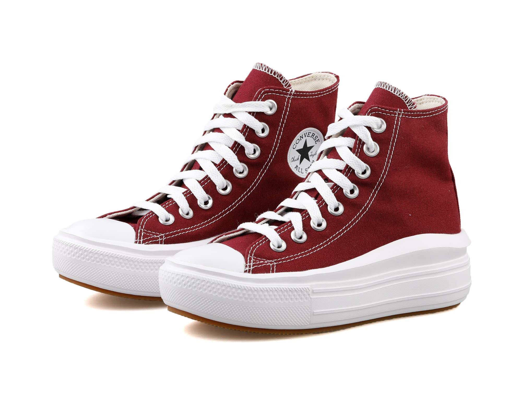 Converse Unisex Chuck Taylor All Star Street Move High Top Sneaker - Dark Beetroot White 8