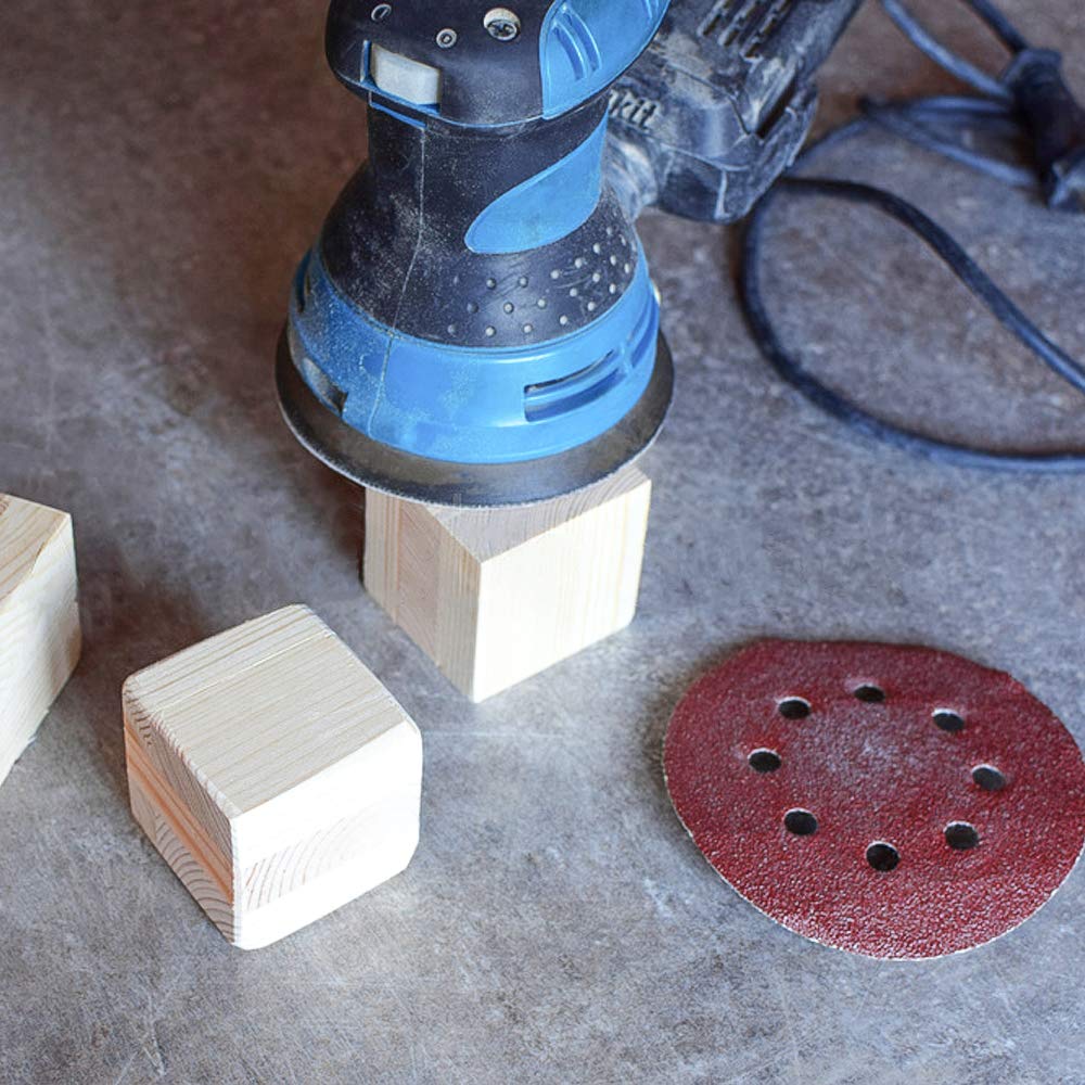Coceca 160pcs Orbital Sander Pads Sanding Discs 5 Inch 8 Hole 40 80 100 120 150 180 240 320 400 600 Assorted Grits Hook and Loop Orbital Sandpaper for Wood