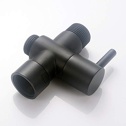 Gaosin Matte Black Handheld Bidet Sprayer Diaper Shattaf Douche Complete Bidet Set with 7/8 T-Adapter for Toilet Bathroom