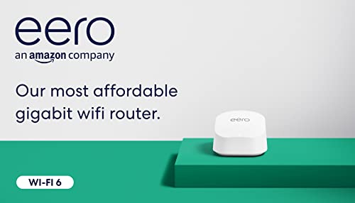 Certified Refurbished Amazon eero 6+ mesh Wi-Fi router | Fast and reliable gigabit speeds | connect 75+ devices | Coverage up to 1,500 sq. ft. | 2022 release
