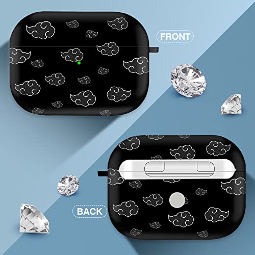 Maxjoy for Airpods Pro 2nd Generation Case, Cartoon Cute Anime Design Series Apple Airpod pro 2 Case Cover for Airpods Pro 2 Generation 2022 for Men Women, Anime White Cloud Lanyard