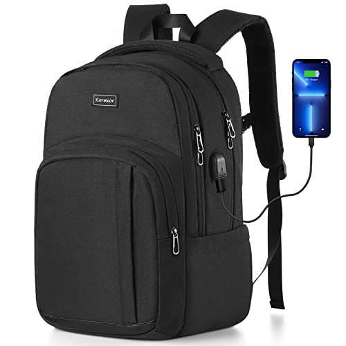 School Backpack Bookbag, Laptop Backpack Travel with Usb Charging Port for Men Women Anti Theft Water Resistant College Backpack Fits 15.6 Inch Notebook Over 3 Years Old
