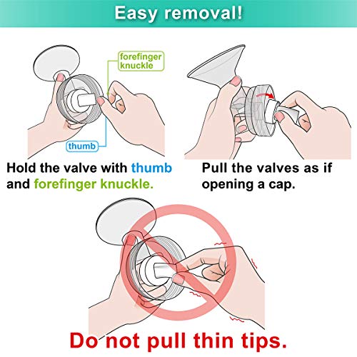 Nenesupply Duckbill Valves Compatible with Ameda MYA and Ameda MYA Pro Breastpumps. Replacement Kit for Ameda MYA and Ameda Pump Parts Replace Ameda Valves Compatible with Ameda Flange