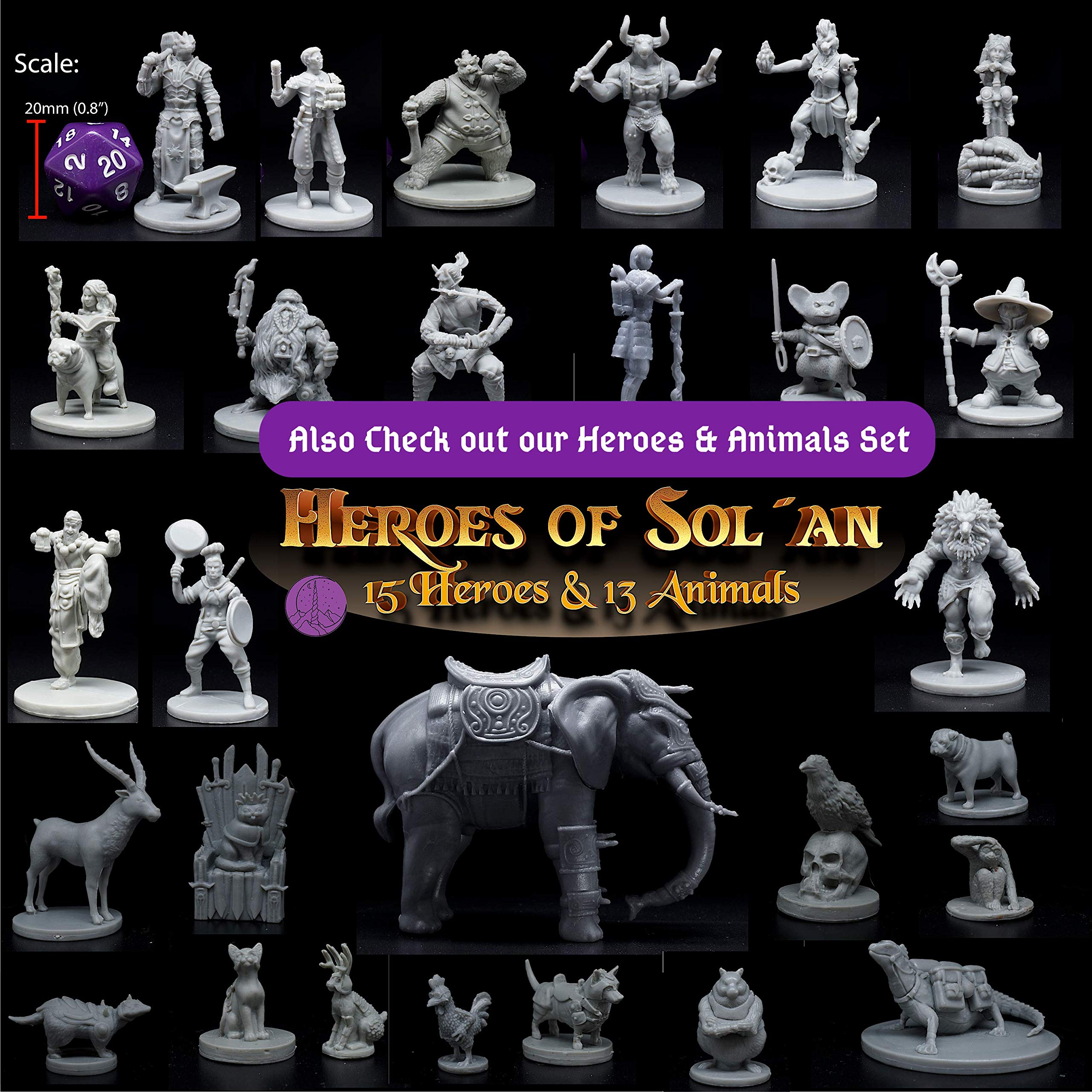Wildspire Fantasy Bookish Dragon Paintable DND Miniature Huge 6" D&D Dragon Mini 28-32mm Dungeons and Dragons Figure for Fantasy Tabletop Miniatures and Accessory, Partially Assembled for TTRPG