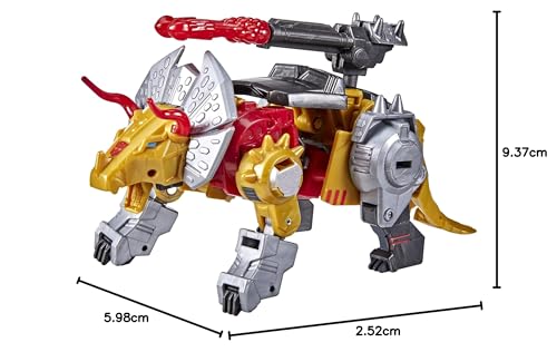 Transformers Bumblebee Cyberverse Adventures Toys Deluxe Class Dinobot Slug Action Figure, Blaster Fire Fury Action Attack, 5-inch