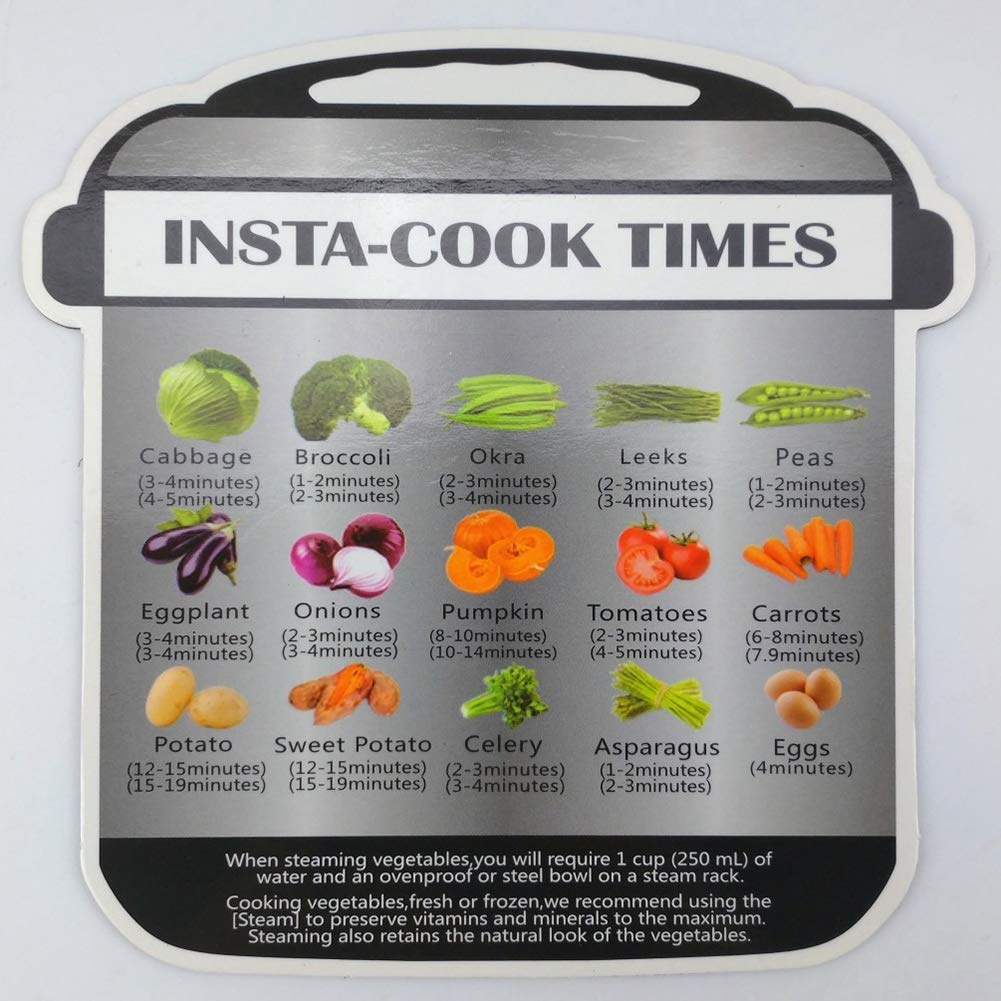 Electric Pressure Cooker Magnetic Memo Sticker Cooking Schedule Common Menu Diverse Common Menu Cooking Times for Electric Pressure Cookers Instant Pot