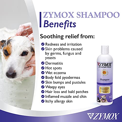 ZYMOX Shampoo for Dogs and Cats, 12oz