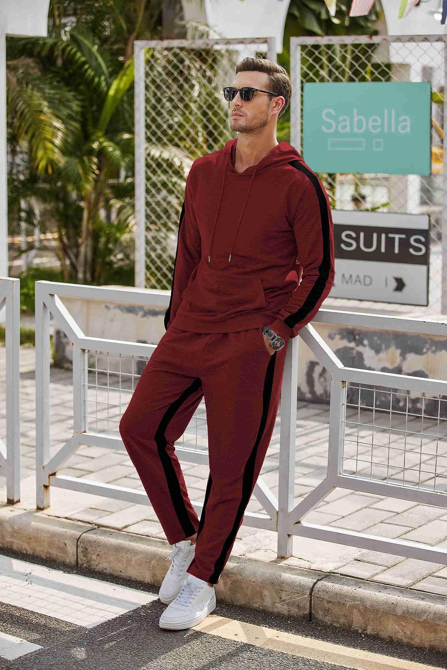 COOFANDY Men Sweatsuits 2 Piece Hoodie Tracksuit Casual Comfy Camo Jogging Suits