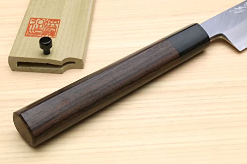 Yoshihiro Shiroko High Carbon Steel Kasumi Yanagi Rosewood Handle Sushi Sashimi Chef Knife (10.5'' (270mm))