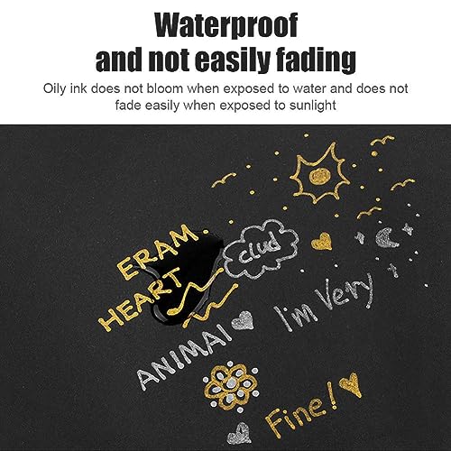 JHIALG Tire Marker Lettering Tire Paint Pen Markers, Waterproof Oil Based Paint Markers for Car Tire Tread Rubber Metal