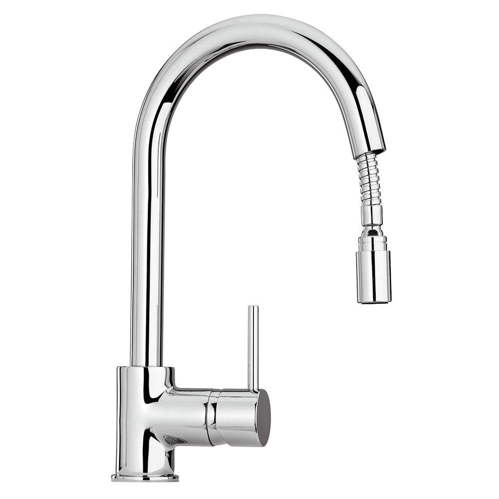 La Toscana 78CR591 Elba Pull-Out Spray Kitchen Faucet, Chrome