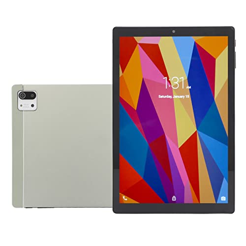 Green Tablet, 10.1 Inch Tablet 100240V 6GB RAM 128GB ROM Reading (US Plug)