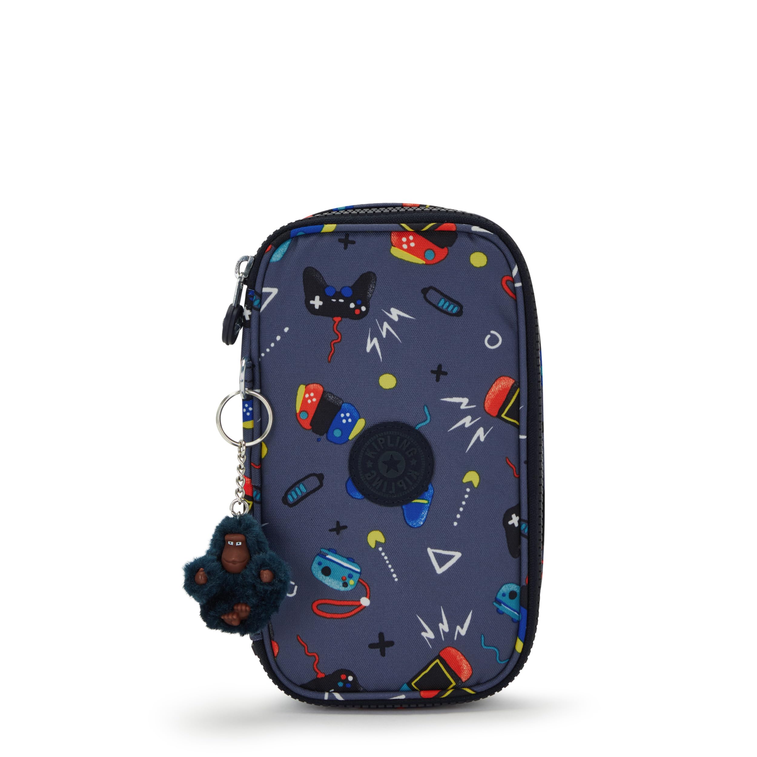 Kipling 50 PENS Medium pencase, Pouches, Cases, Gaming Grey, Grey, 50 PENS