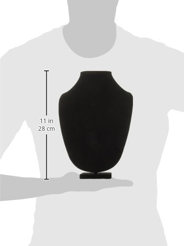 Darice 12”; Black Velvet 3D Necklace Stand by Bead Landing™