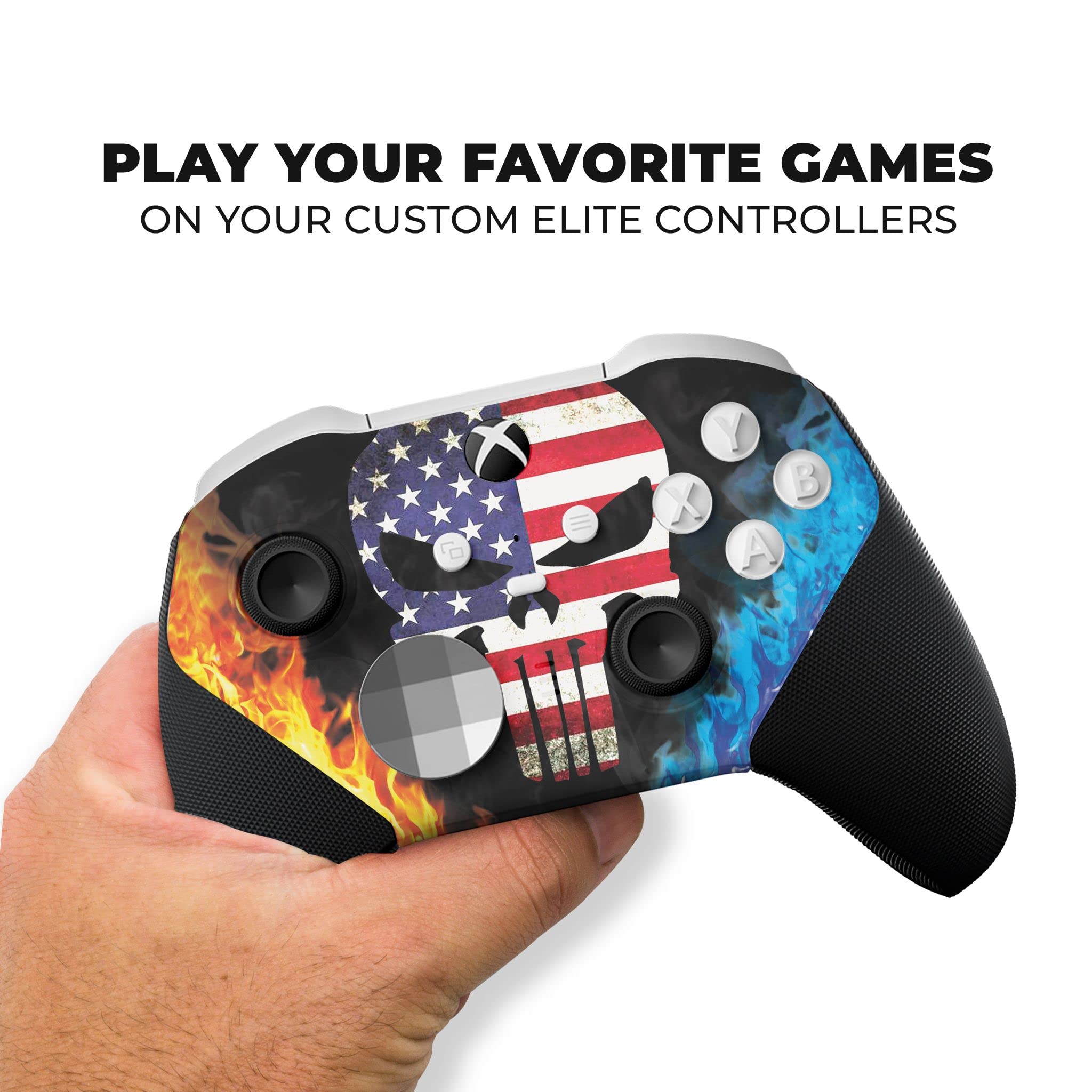 DreamController Ufo X-box Elite Controller Series 2 Core Limited Edition Custom Elite Core Controller for X-box One/Series X/S Made with Advanced HydroDip Paint Technology (Not Just a Skin)