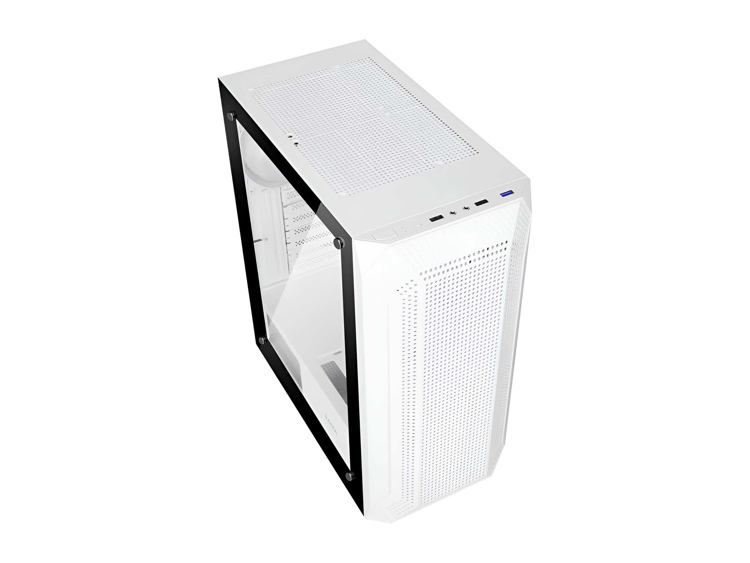 Fast Gaming Computer Desktop Gaming PC RGB AMD Ryzen 5 5600G 12 Core Logical 4.4GHz with AMD Radeon Graphics 16GB DDR4 500GB SSD Windows 10, White