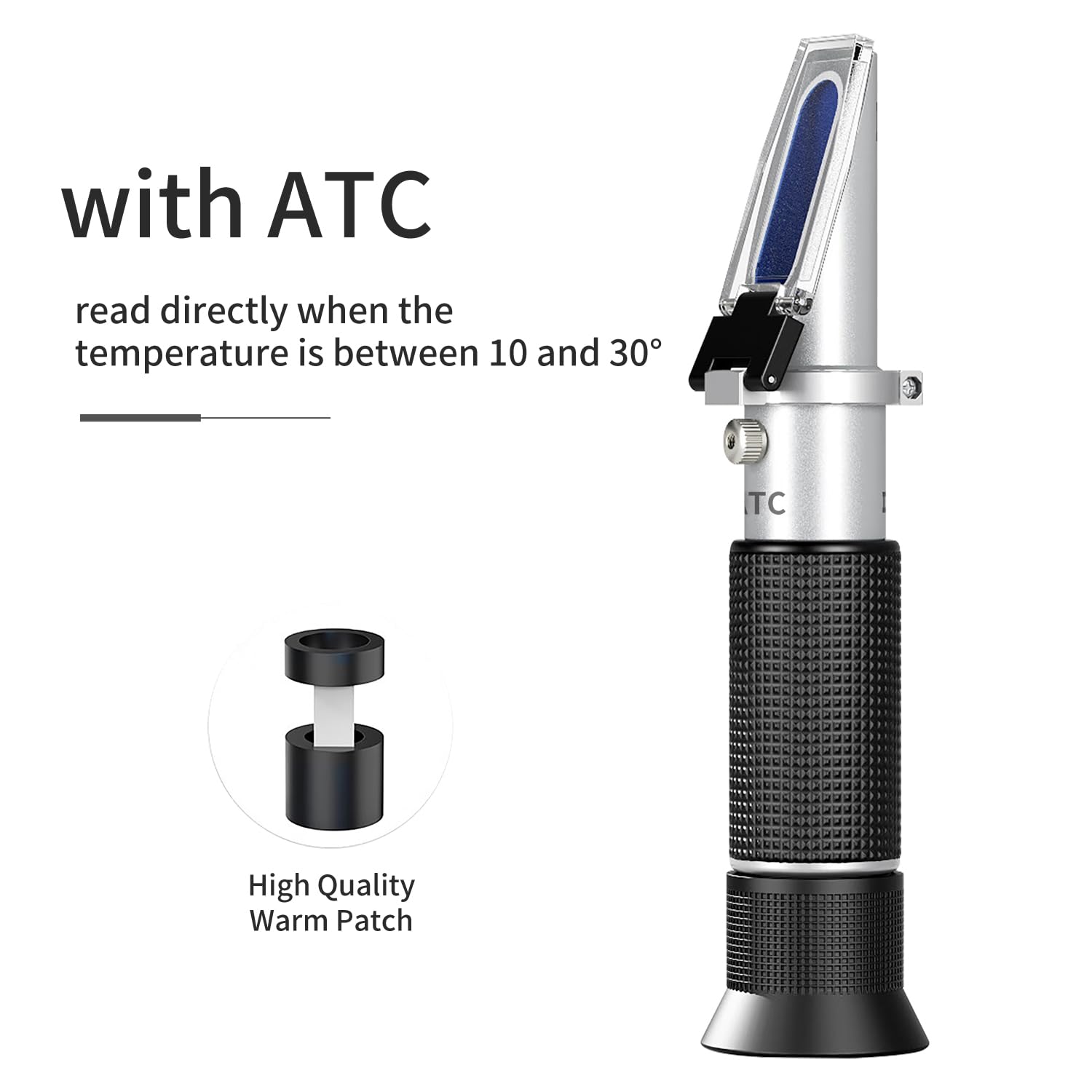 NANBEI 4-in-1 Antifreeze Coolant Refractometer,（Copper ）CNC Machine coolant Refractometer for Diesel Exhaust Fluid,Automobile Antifreeze System, Battery Acid and Windshield Washer Fluid