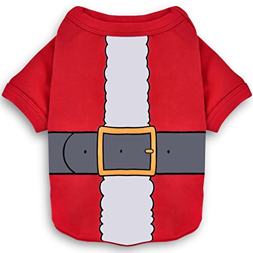 Koneseve Dog Christmas Shirt Soft Cotton Dog Clothes Winter Warm Cat Sweater Breathable Santa Clause Costume for Small Dogs Cats Boy Girl Pet Outfit Adorable Puppy Pajamas Cozy Kitten Apparel 3XL