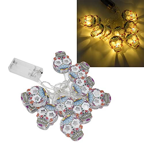 Yivibe Halloween String Lamp, Flexible Battery Operated Lightweight LED String Light for Courtyard for Garden for Home