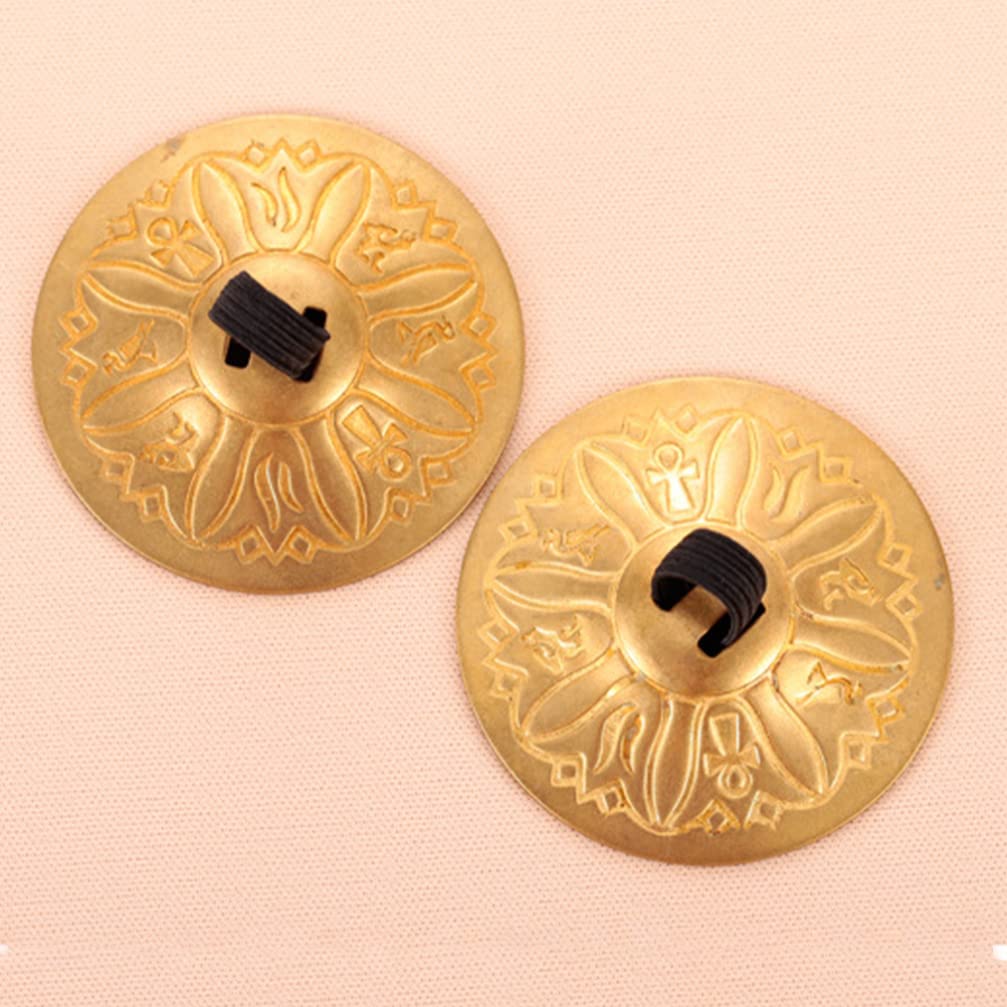 ERINGOGO Zills Finger Cymbals Props 1 Pair Dress Pure Copper Child Cymbals Finger Cymbals Instrument