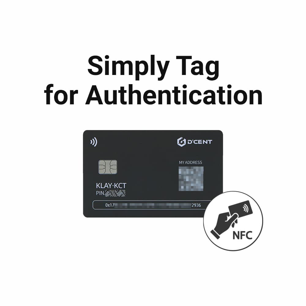 D'CENT Cryptocurrency Hardware Wallet-Card Type, Klaytn & KCT Wallet
