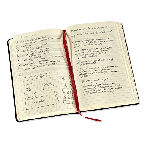Southworth Business Journal, 5.125” x 8.25”, Black Bonded Leather, Elastic Closure, 240 Pages (98886), Model: 98886-01