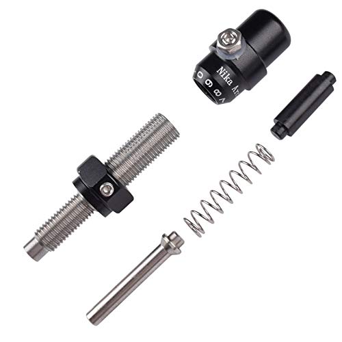 ELONG OUTDOOR Aluminium Archery Cushion Plunger Recurve Bows Screw-in Pressure Button for Right or Left Hand with Installation Tool