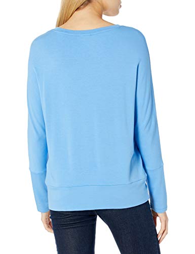Daily Ritual Women's Supersoft Terry Dolman Cuff Sweatshirt, French Blue, Medium