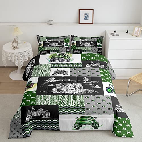 Erosebridal Tractor Comforter Set & 1 Pillow Cover 18x18