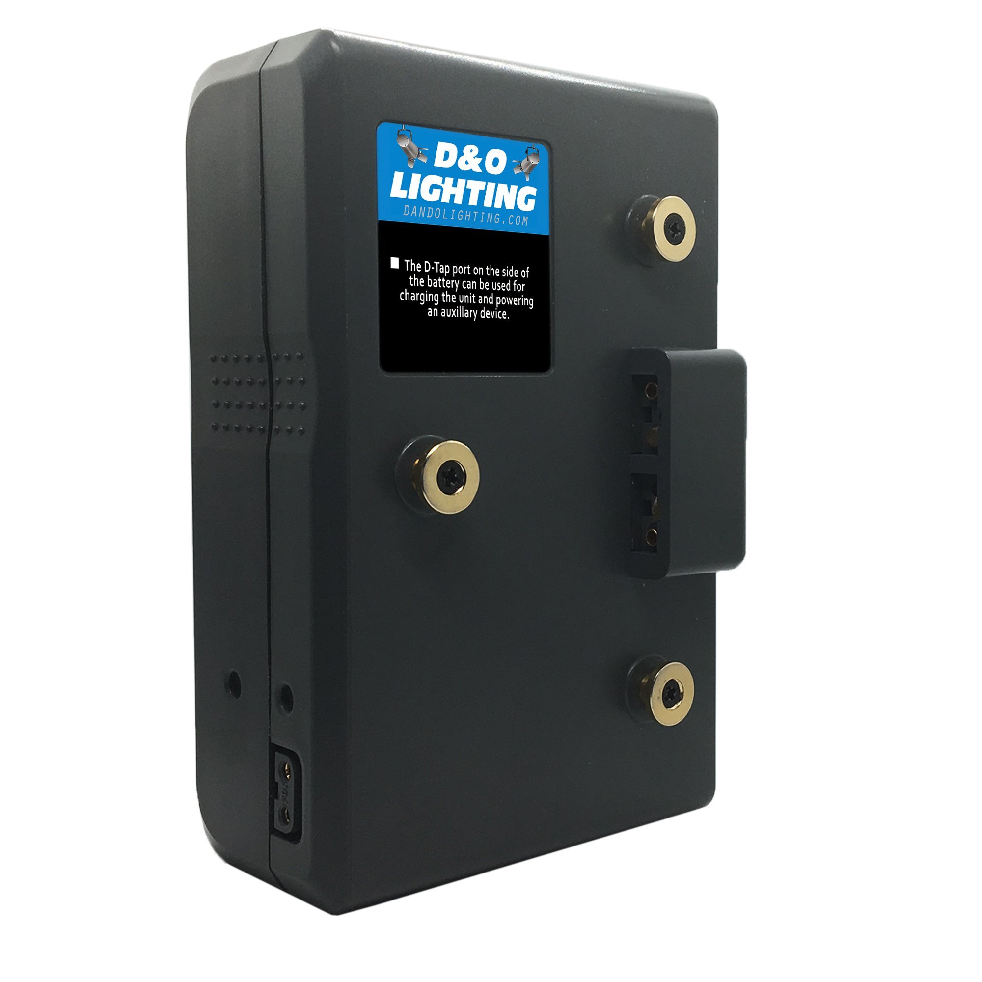 D&O Lighting Gold Mount Battery β 95Wh 14.8V 6600mAh Rechargeable Battery for Broadcast Camera and Digital Production Cameras β Gold Mount Plate Li-Ion Comer Battery for Blackmagic URSA and Sony