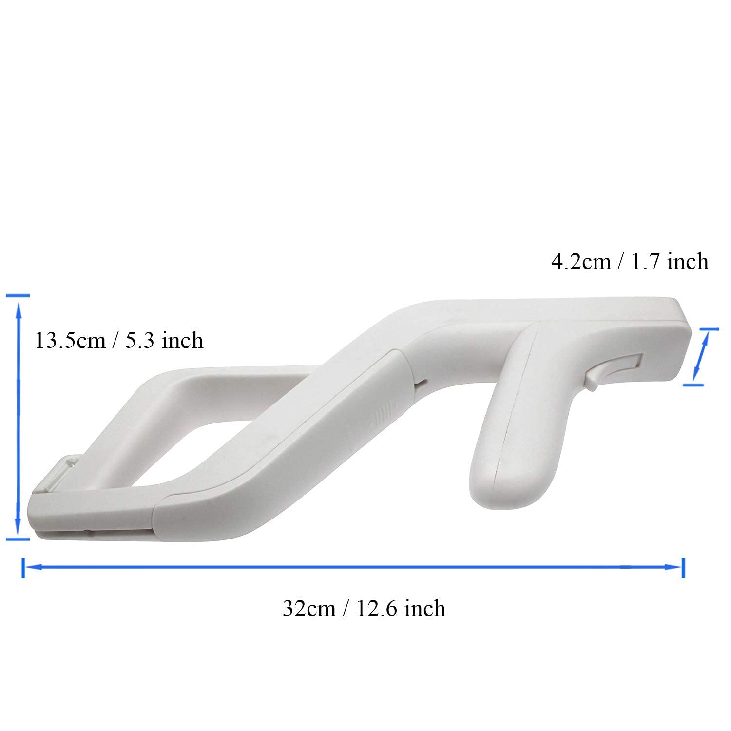 Zapper Light Gun Attachment Compatible for Nintendo Wii Remote Nunchuck Wireless Links Remote Controller Shoot Games Shooting (Pack of 2)