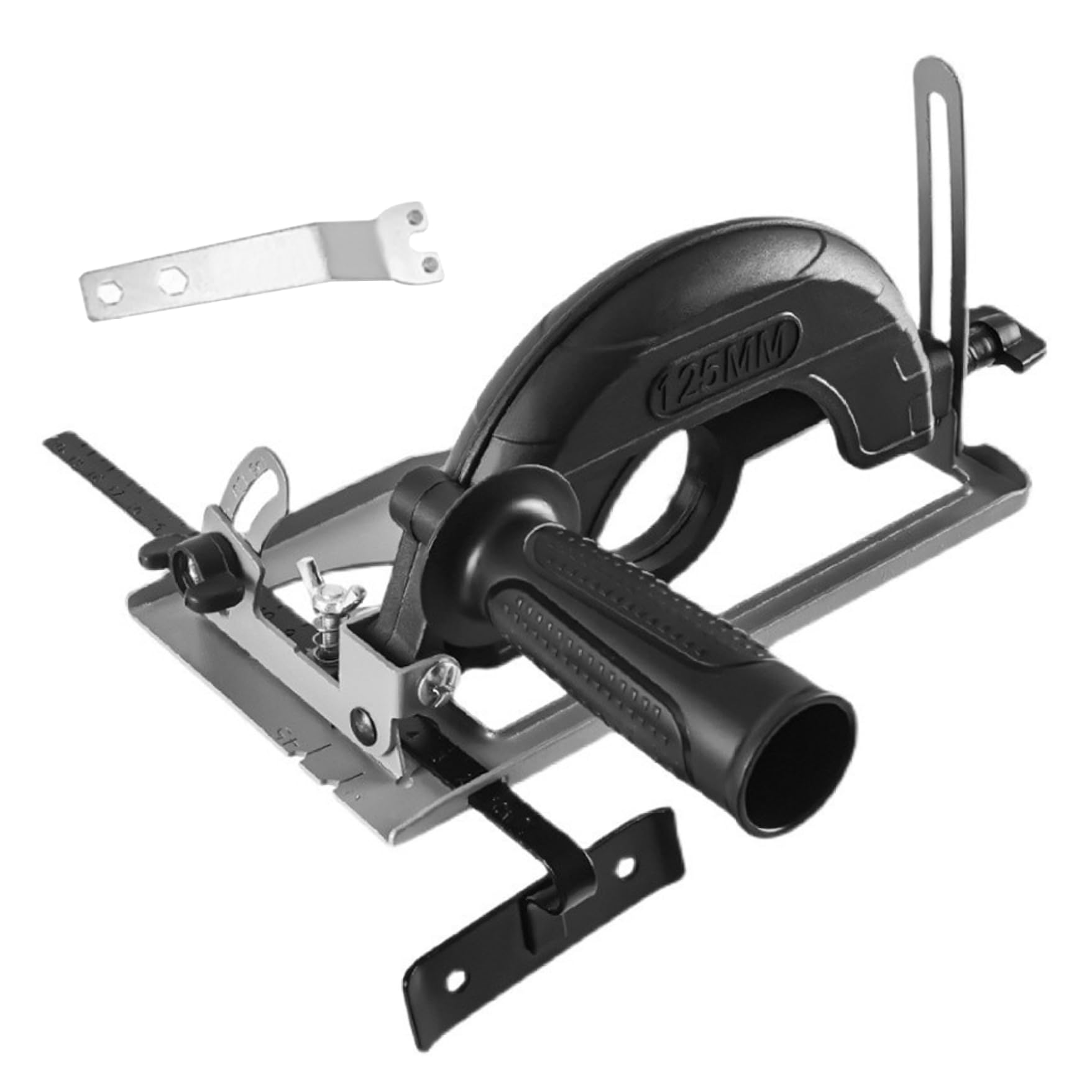 Havamoasa 1PC Angle Grinder Stand 45 Degree Adjustable Precise Cutting Stand for Angle Grinder Accessories Angle Grinding Fixed Holder with Guide Ruler for 100-125 Machine