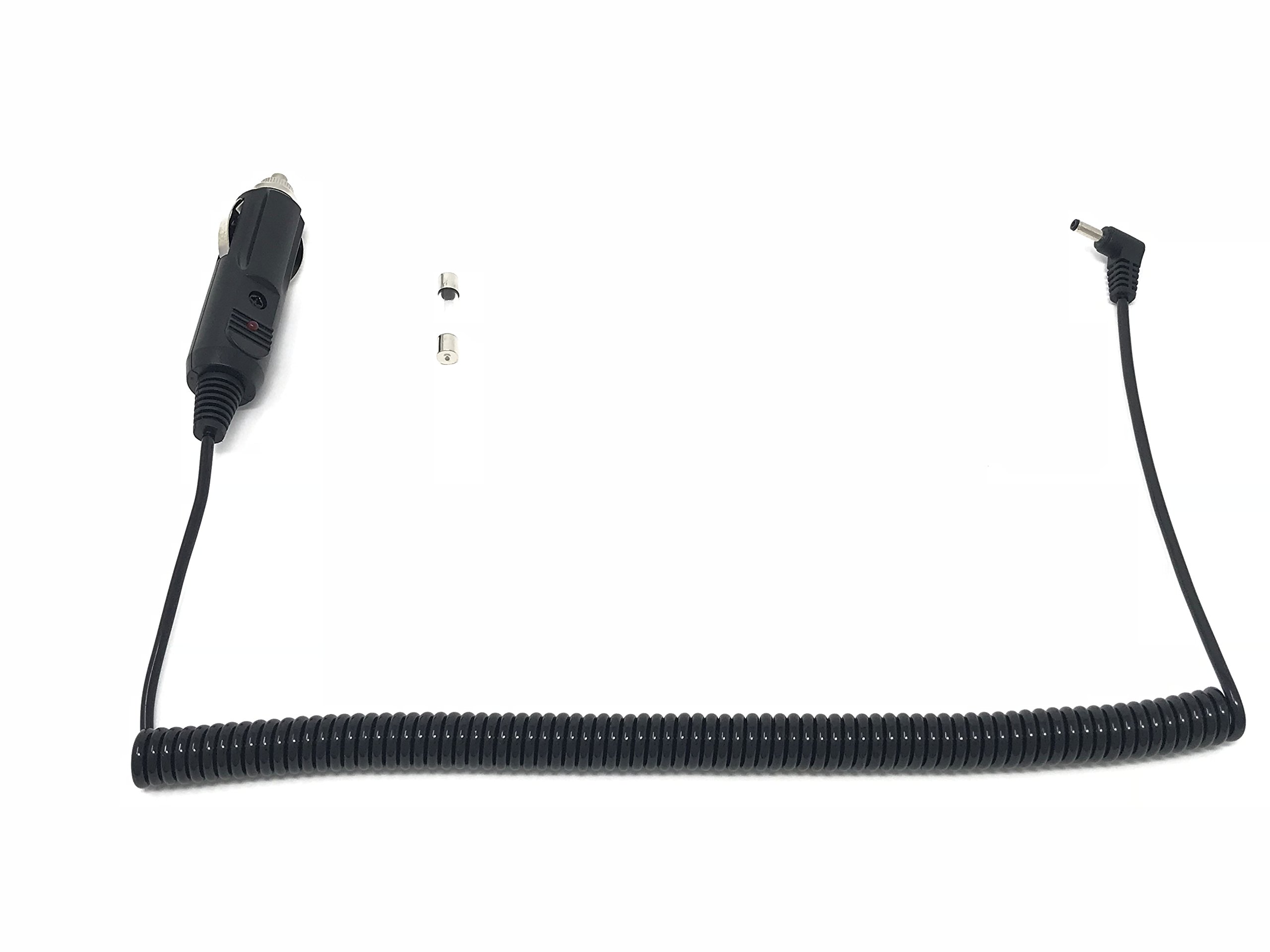 DCPOWER CAR Coiled Power Cord Compatible Replacement for Cobra XRS 878, XRS-878, XRS 888, XRS-888 Radar Detector