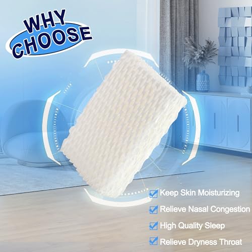 EQWF813 Humidifier Filter Replacement for E-quate PCWF813 RWF813 PCCM-840 EQ-2119-UL R-eliOn RCM-832 RCM-832N P-roCare PCWF813 PCCM-840 PCCM-832N WF813 Cool Mist Humidifiers Wick Filters, 2-Pack