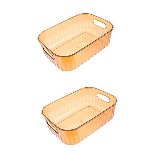 NOLITOY 2pcs Kitchen Storage Box Toiletry Organizer Clear Plastic Drawers Clothes Drawer Storage Container Cabinet Stackable Storage Drawers Makeup Case Storage Box for Home Socks Case Bra