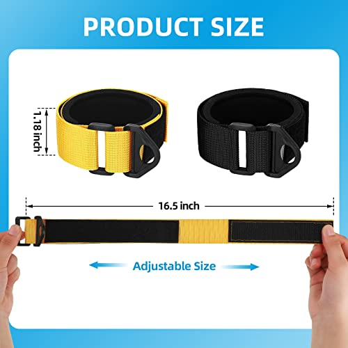 Civaner 4 Pieces Boat Floating Wrist Strap Floating Lanyard Wrist Strap for Kids Adjustable Wrist Safety Strap Float Neoprene Wristbands for Sports Accessories, 14 x 1.18 Inches