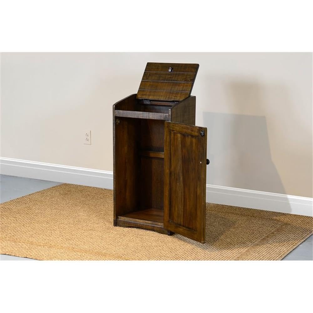 Sunny Designs 2110TL Homestead trash Box in Tobacco Leaf