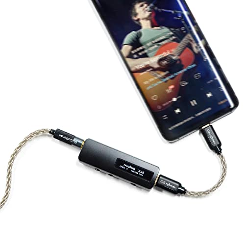 GUCraftsman USB C Type C to Type C Headphone Amplifier Cable 6N Single Crystal Silver for FiiO BTR5 Q1 Q3 Q3s Qudelix 5K xDuoo Link2 XD-05PLUS E1DA 9038G3 9038S 9038D Lotoo PAW S2¡