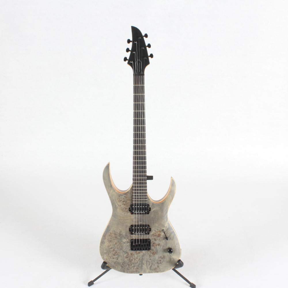 CJWSLYT Guitar 6 String Electric Guitar, Ebony Fingerboard and Maple Top Wooden Lock Head Steel String Guitar ZDANFDD (Color : 1)