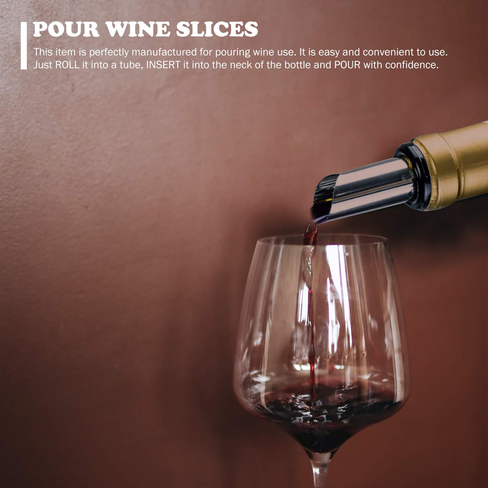 DOITOOL Whisky Foil Disk 20pcs Aluminum Foil Wine Aerating Tool Wine Glass Pour Beverage Bottle Stoppers Wine Pourer Cute Pour Spout Wine Sulfate Removers Wine Pour Disk Beer