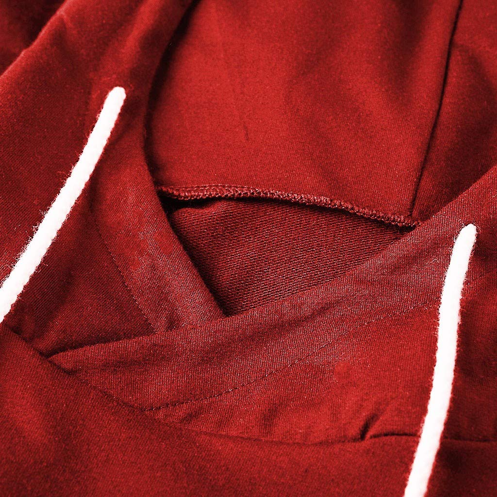 Womens Casual Hooded Sweatshirt Loose Drawstring Pullover Hoodies Plus Size Cowl Neck Long Sleeve Hoodie Blouses