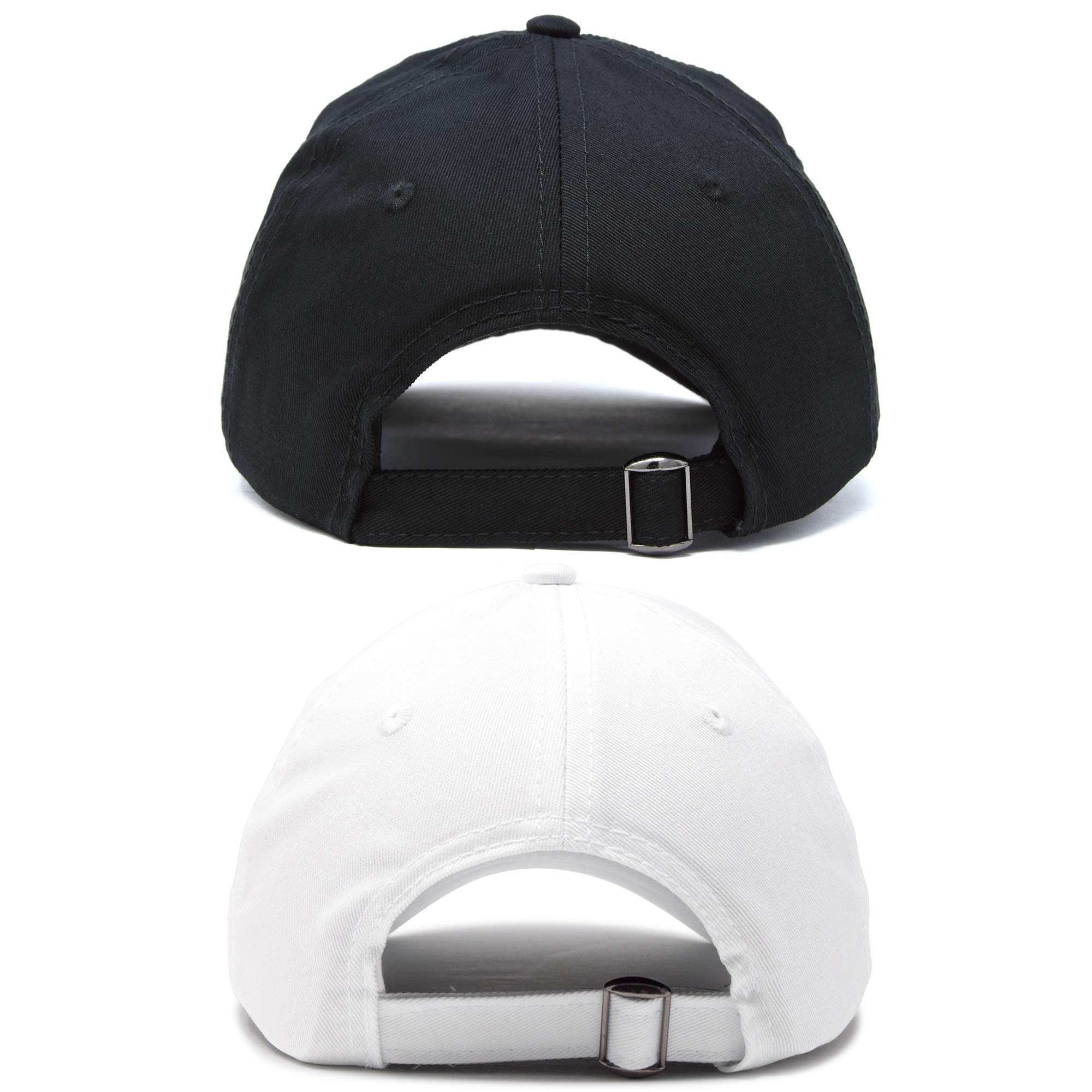 DALIX Mr and Mrs Baseball Cap Matching Couples Hat Set in Black White