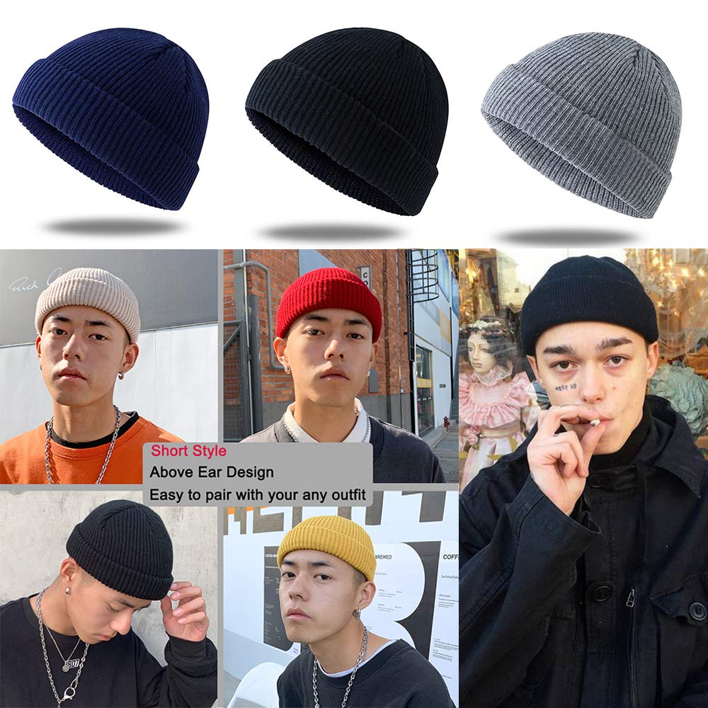 CLAPE TopHeadwear Winter Knit Beanie Hat Warm Skull Ski Hat for Both Men and Women Outfits Accessory