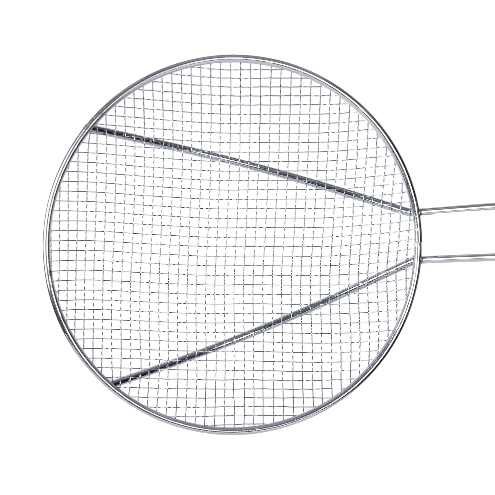 Creole Feast SKM3602 36-Inch Stainless Steel Skimmer with 8" Bowl, Wire Strainer and Mesh Scoop, Crawfish Long Ladle Accessories for Large Batch Outdoor Cooking