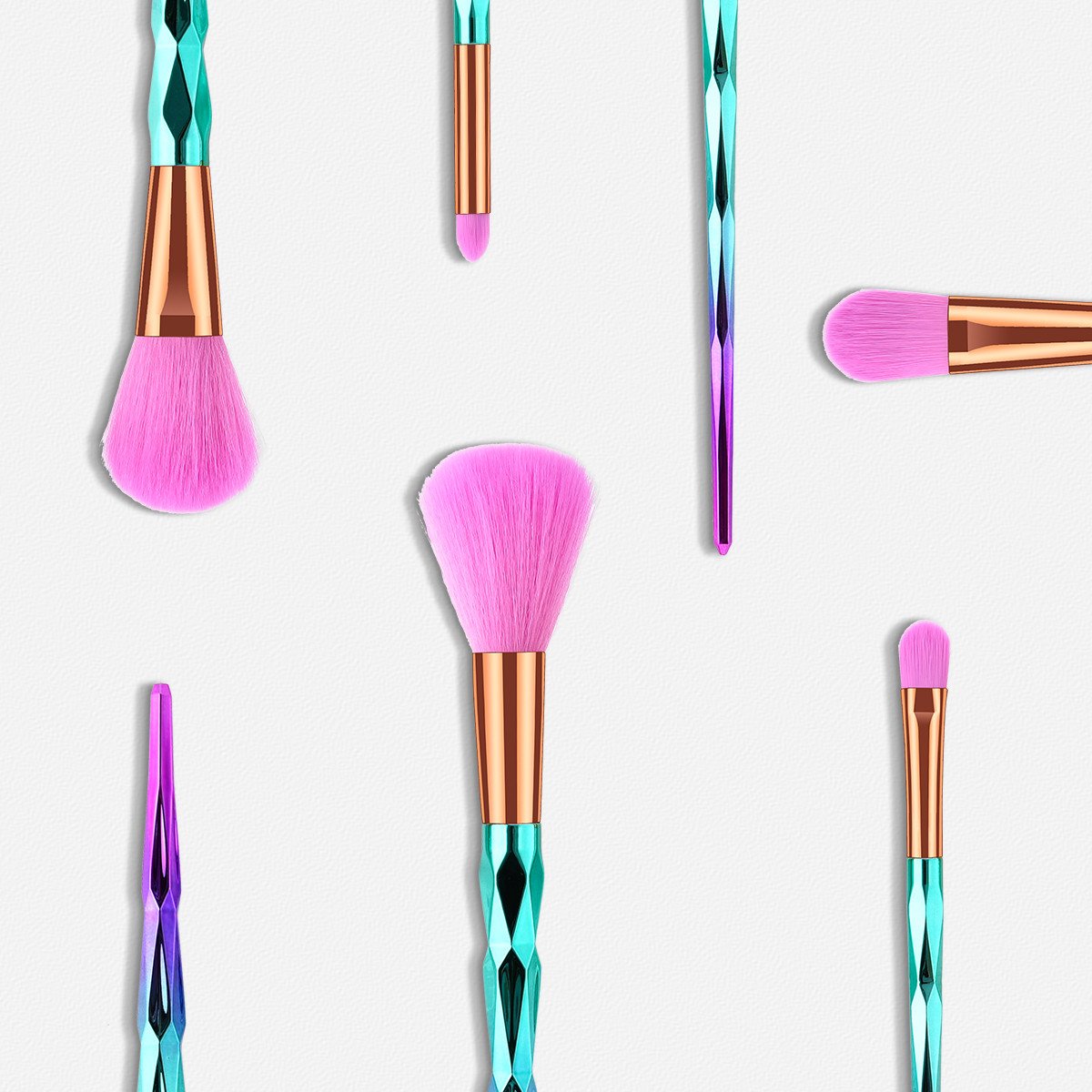 Gothic Vanity Sets Makeup Brush Foundation 5PCS Eyeshadow Wooden Tools Eyebrow Brush Cosmetic Brush Makeup Brush Case