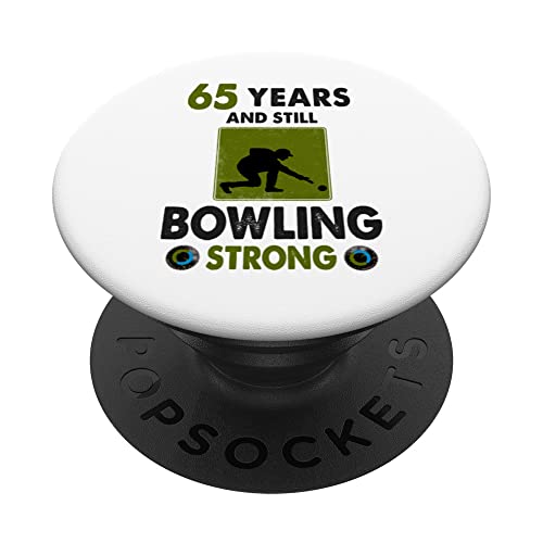 Lawn Bowls 65th Birthday Idea For Men & Funny Lawn Bowling PopSockets Swappable PopGrip