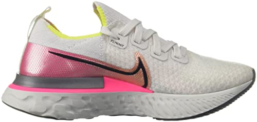 Nike React Infinity Run Flyknit Women's Running Shoe Platinum Tint/Black-Pink Blast Size 8.5