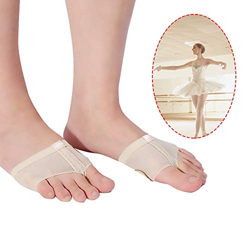 Dance Paws Pad, Foot Undies Thongs Half Sole Dance Shoes Lyrical Bare Foot Thong Ballet Shoes for Womens Girls