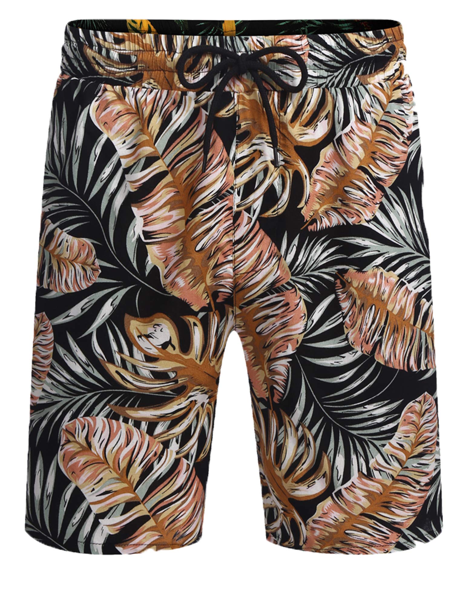 COOFANDY Men's Floral Pattern 2 Piece Summer Beach Short Sleeve Tracksuits